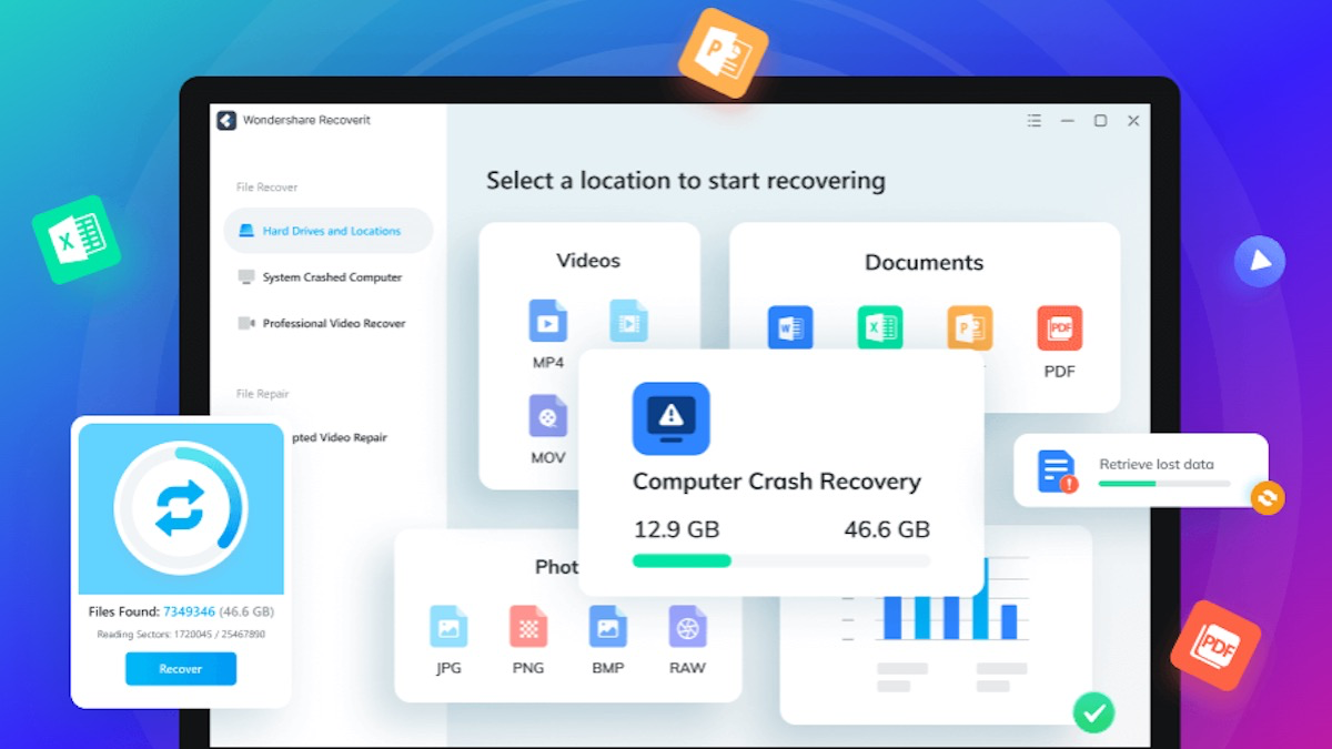 Best Hard Drive Recovery Software: Wondershare Recoverit - DataFileHost