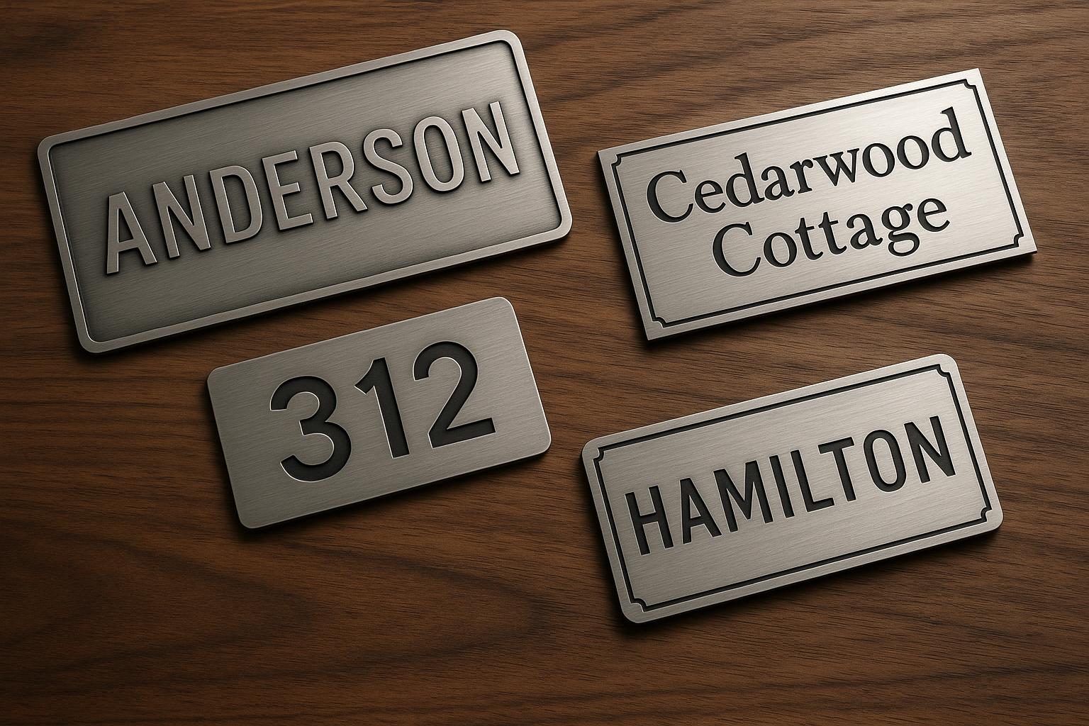 Transform Your Space with Stunning Custom Metal Nameplates: The ...